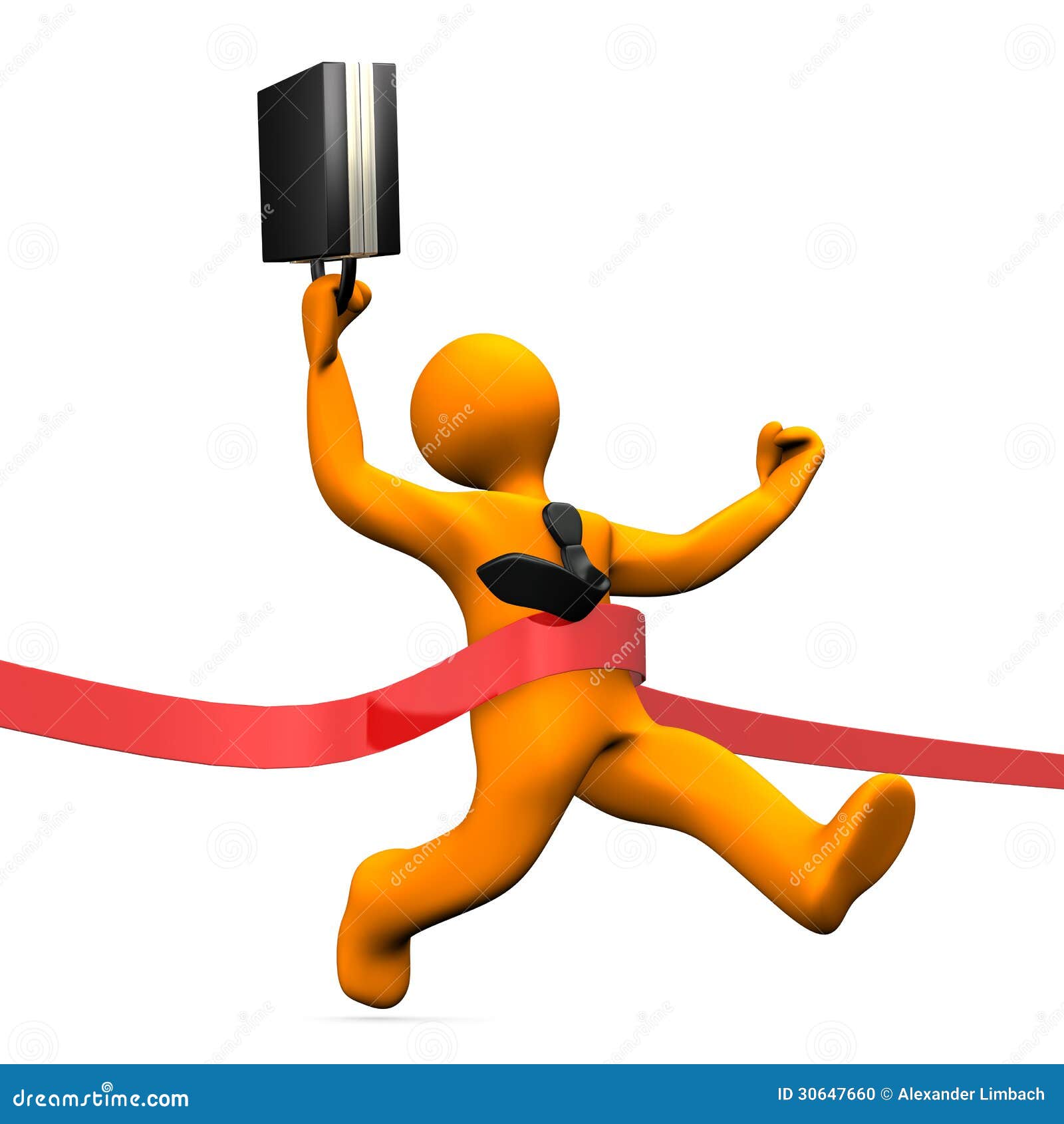 Businessman Successful Run stock illustration. Illustration of runs ...