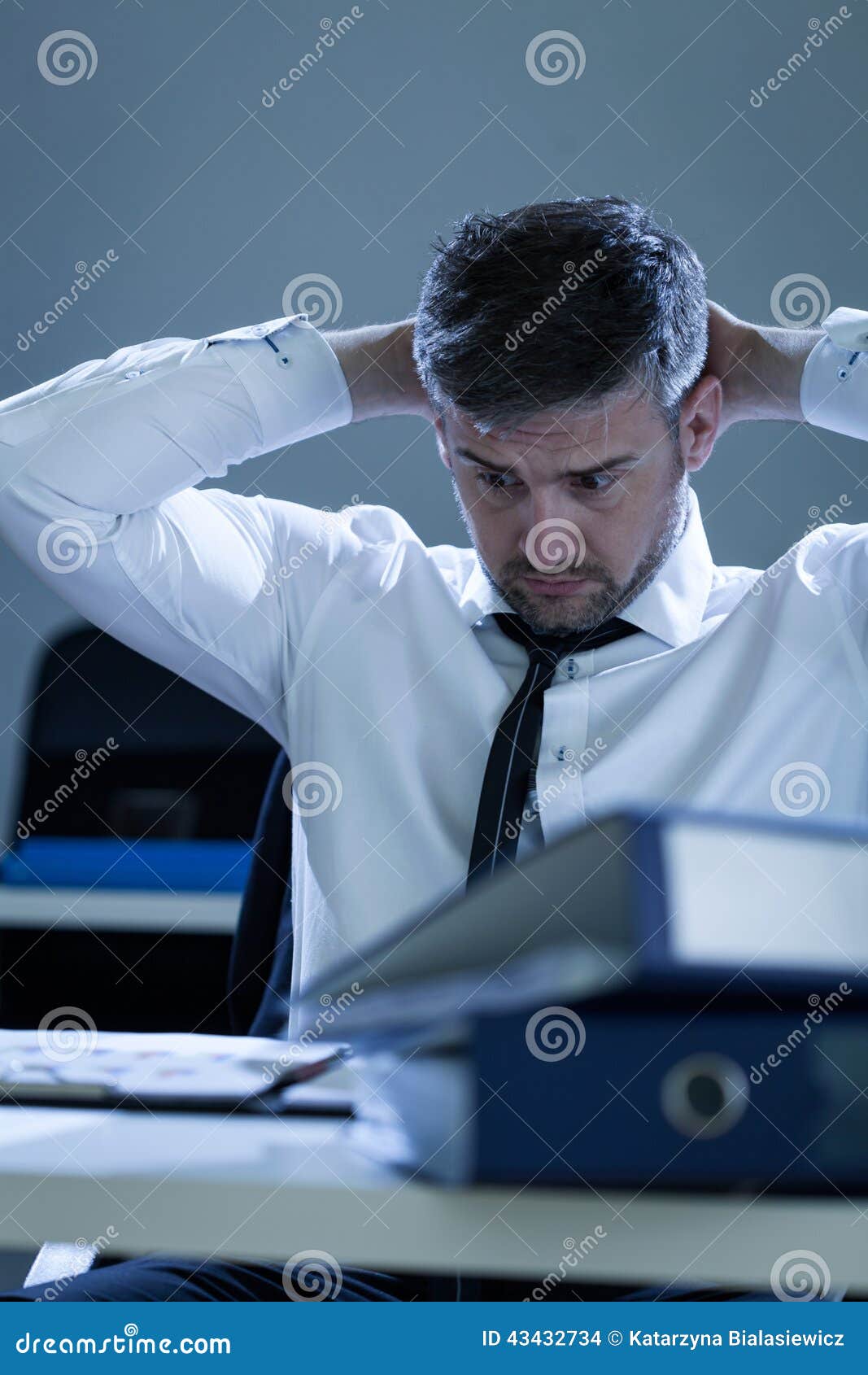 Businessman Suffering from Depression Stock Photo - Image of business ...