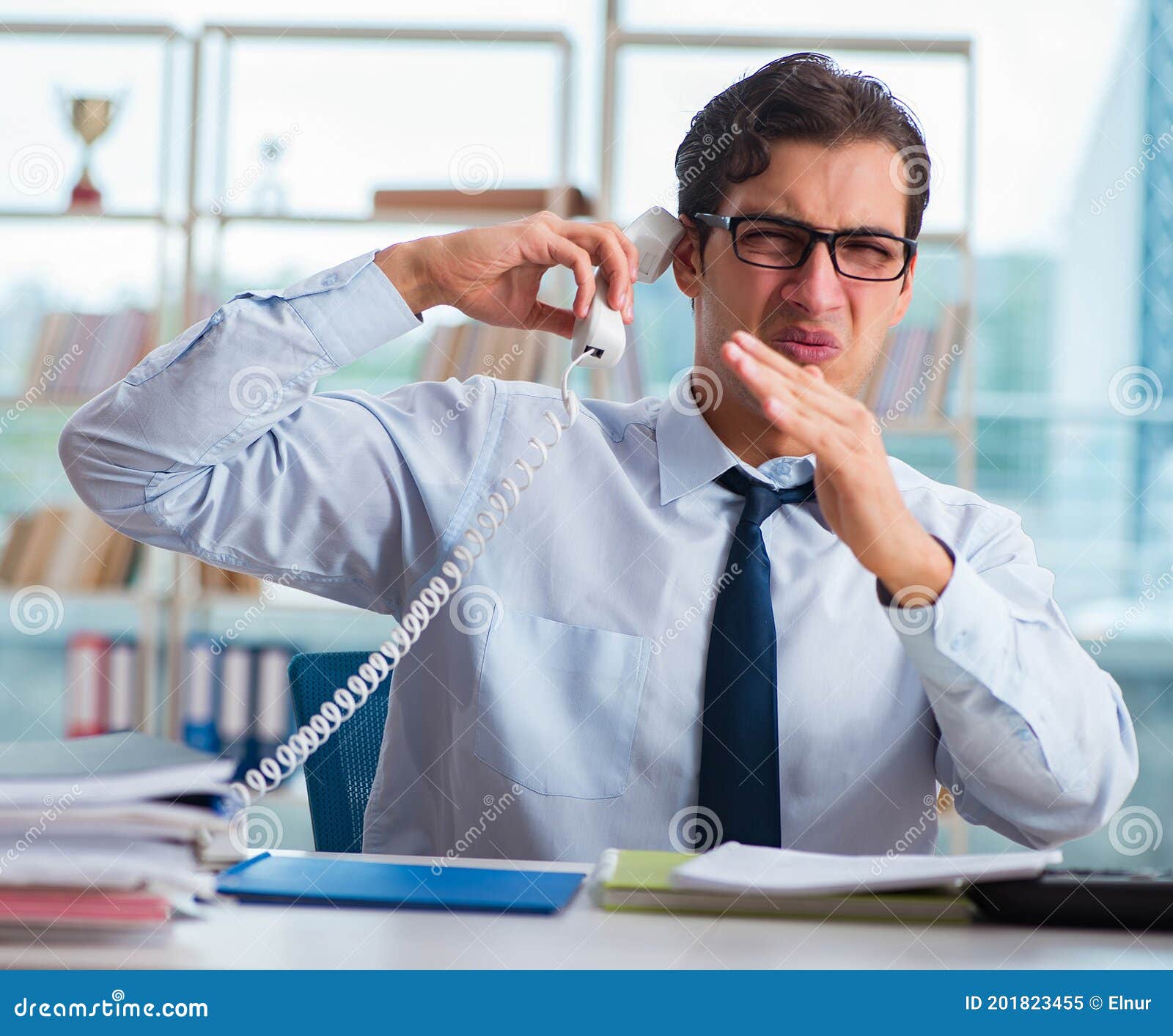 Businessman Suffering from Excessive Armpit Sweating Stock Image ...