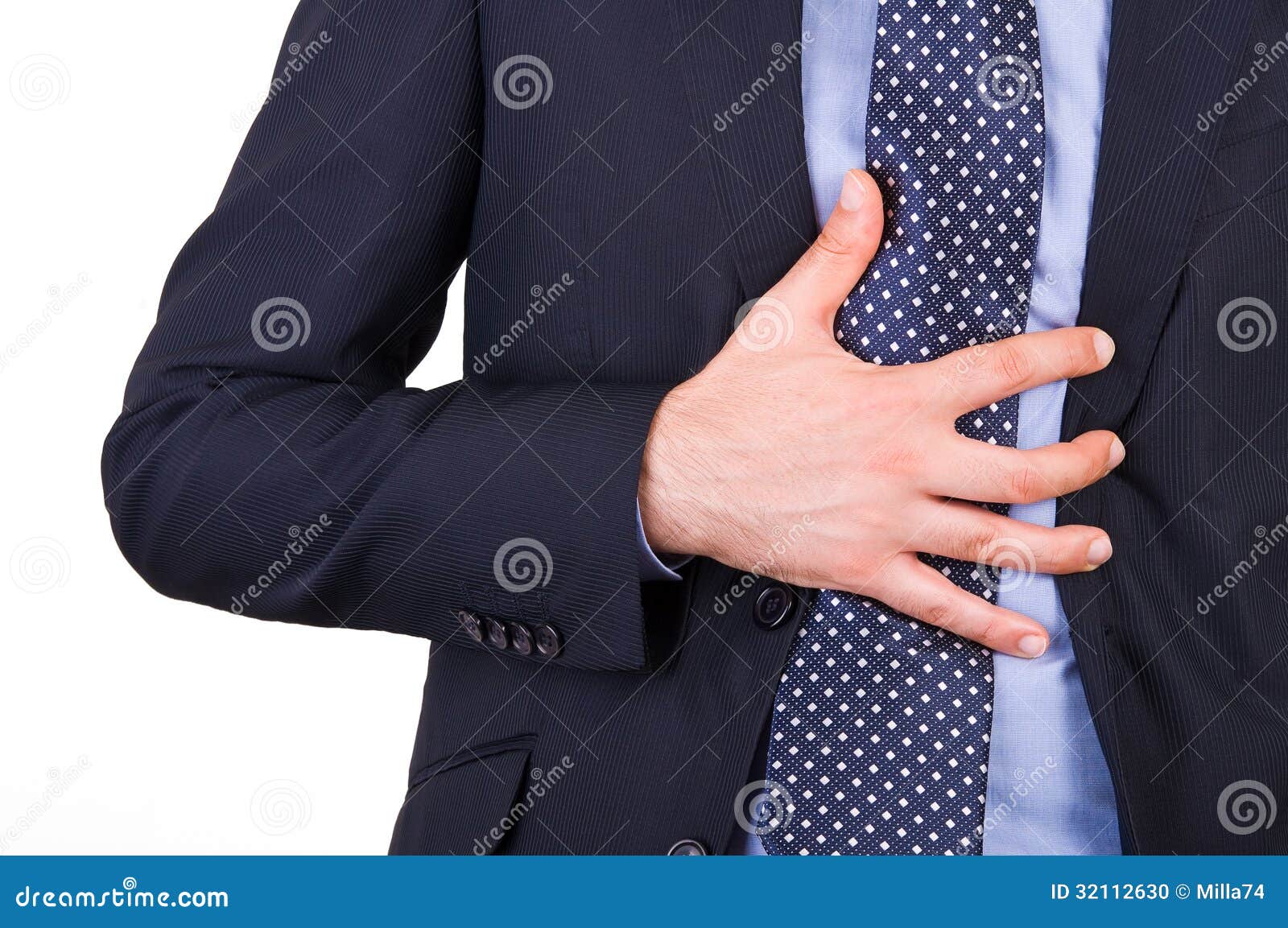 Businessman Suffering from Heartburn. Stock Photo - Image of aching ...