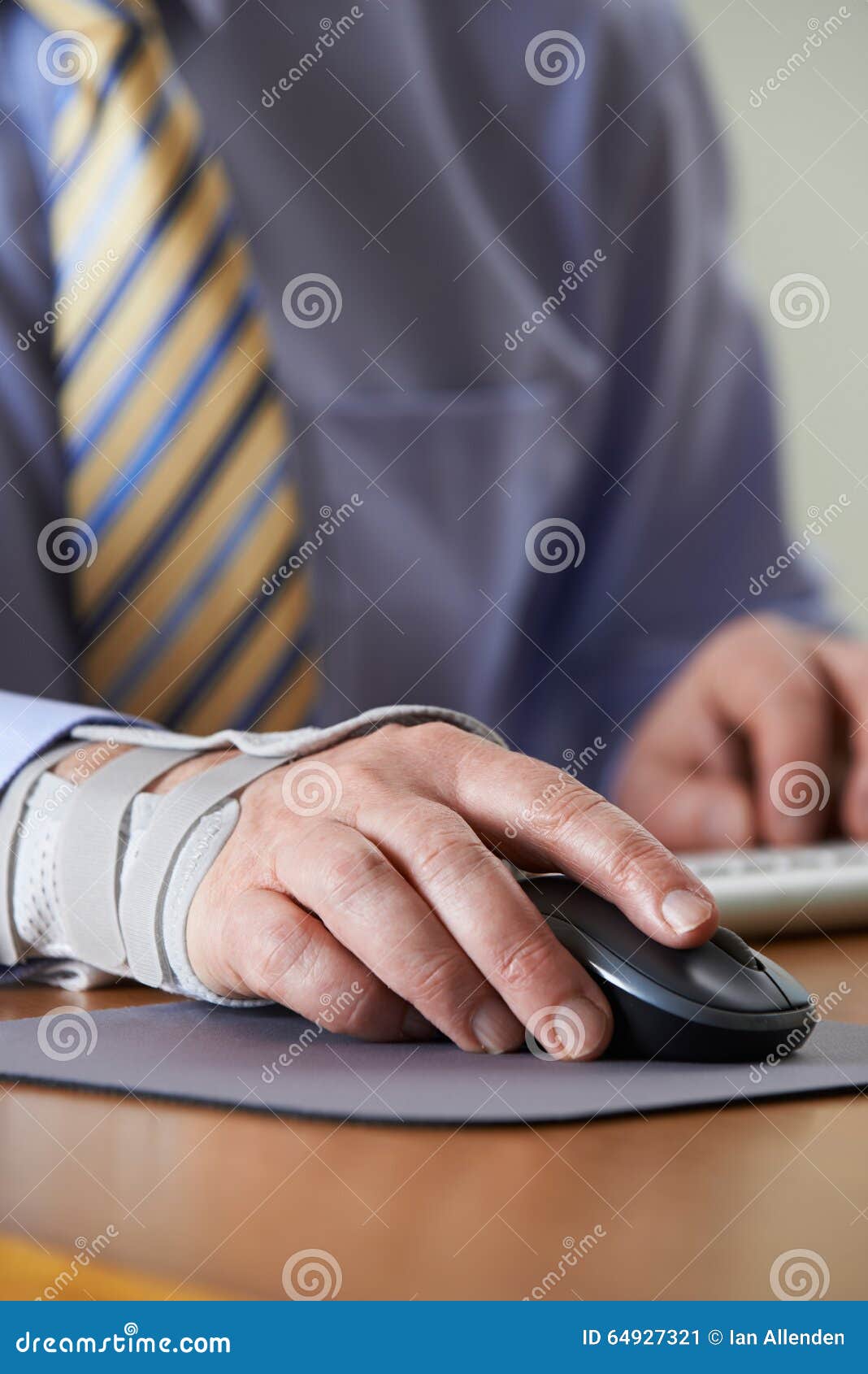 Businessman Suffering from Repetitive Strain Injury (RSI) Stock Image ...
