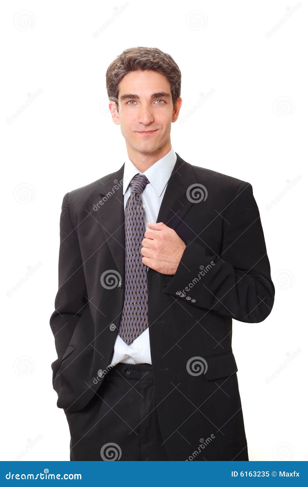 Businessman in suit stock image. Image of success, black - 6163235
