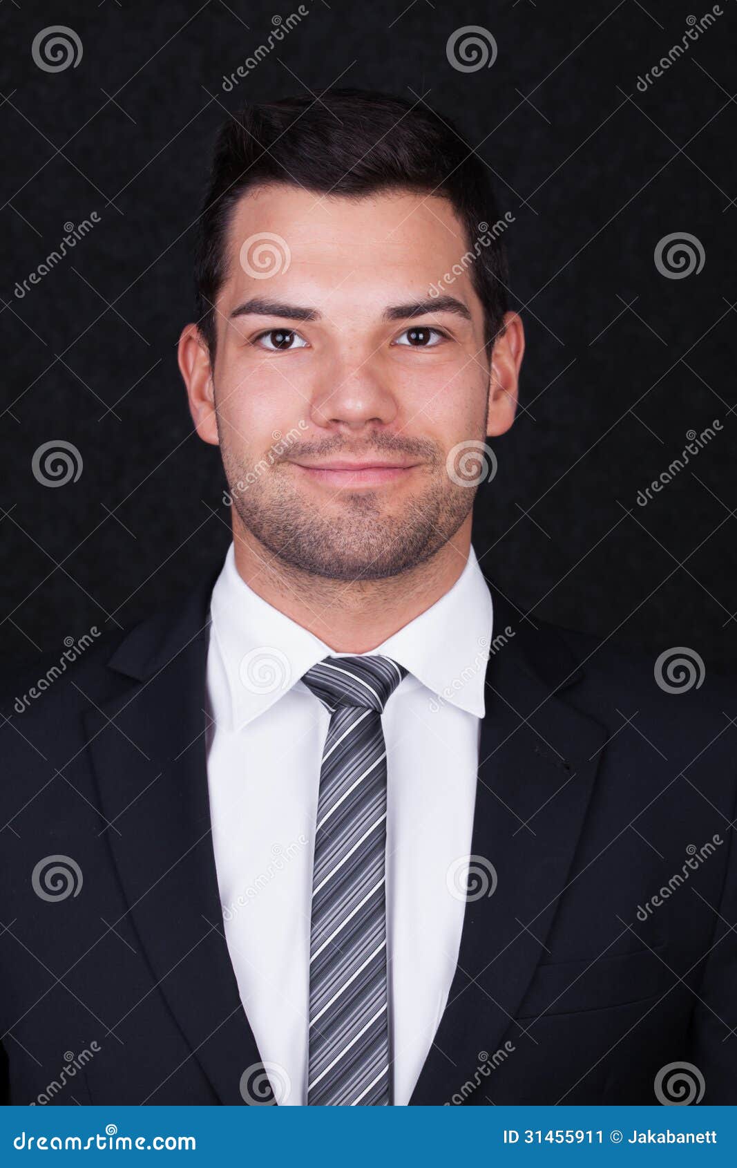 Businessman in suit stock image. Image of look, black - 31455911