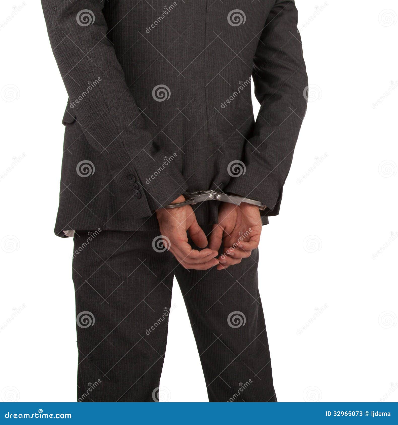 Businessman in Suit and Handcuffs Stock Image - Image of advertisement ...
