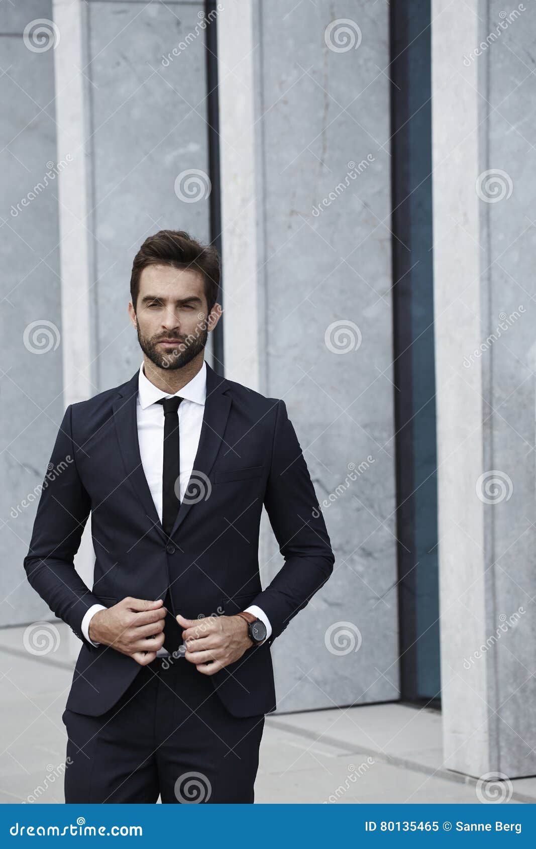 Businessman in Suit Looking Sharp Stock Image - Image of city, shirt ...