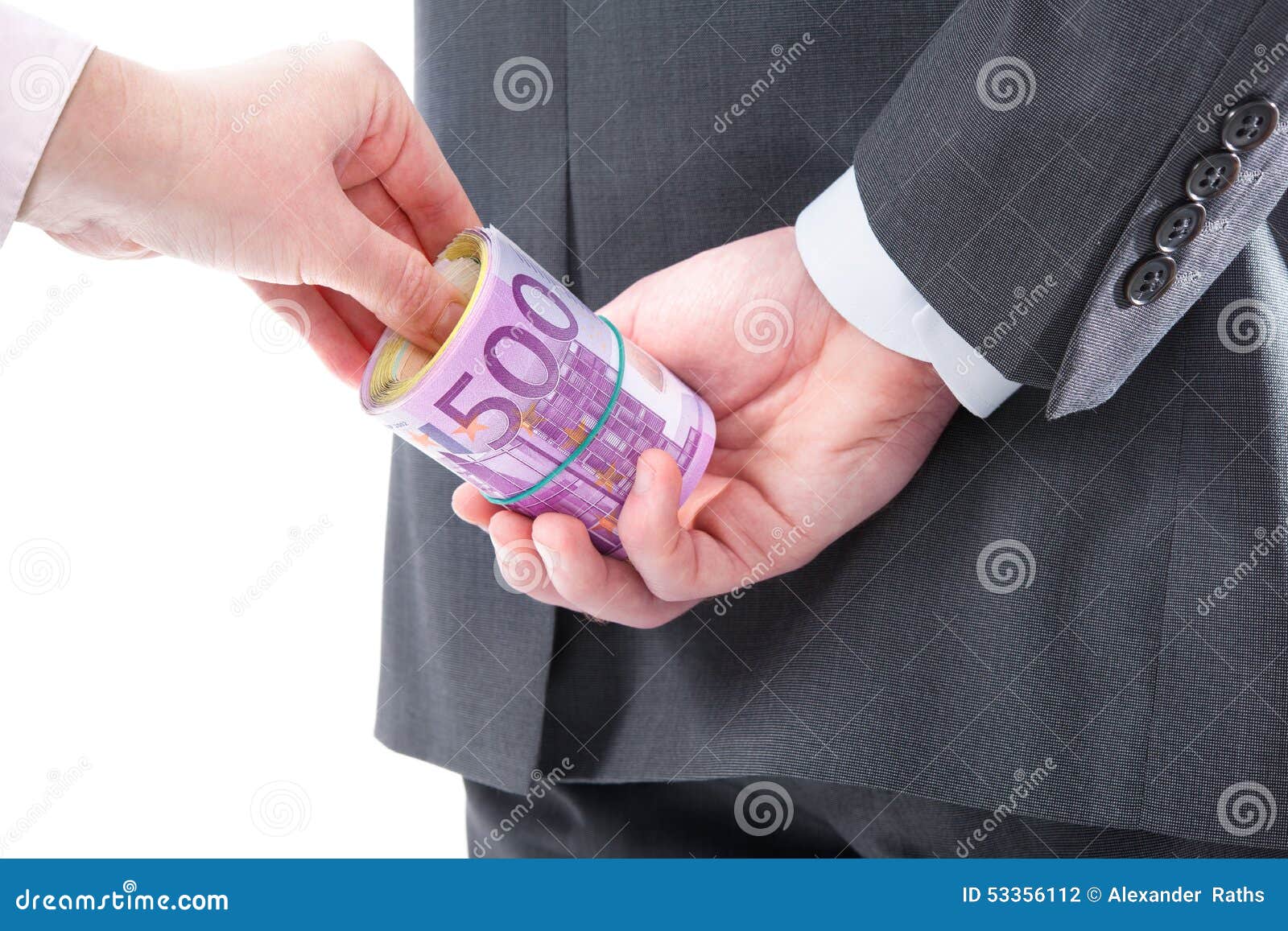 Businessman in a Suit Takes a Bribe Stock Photo - Image of corrupted ...