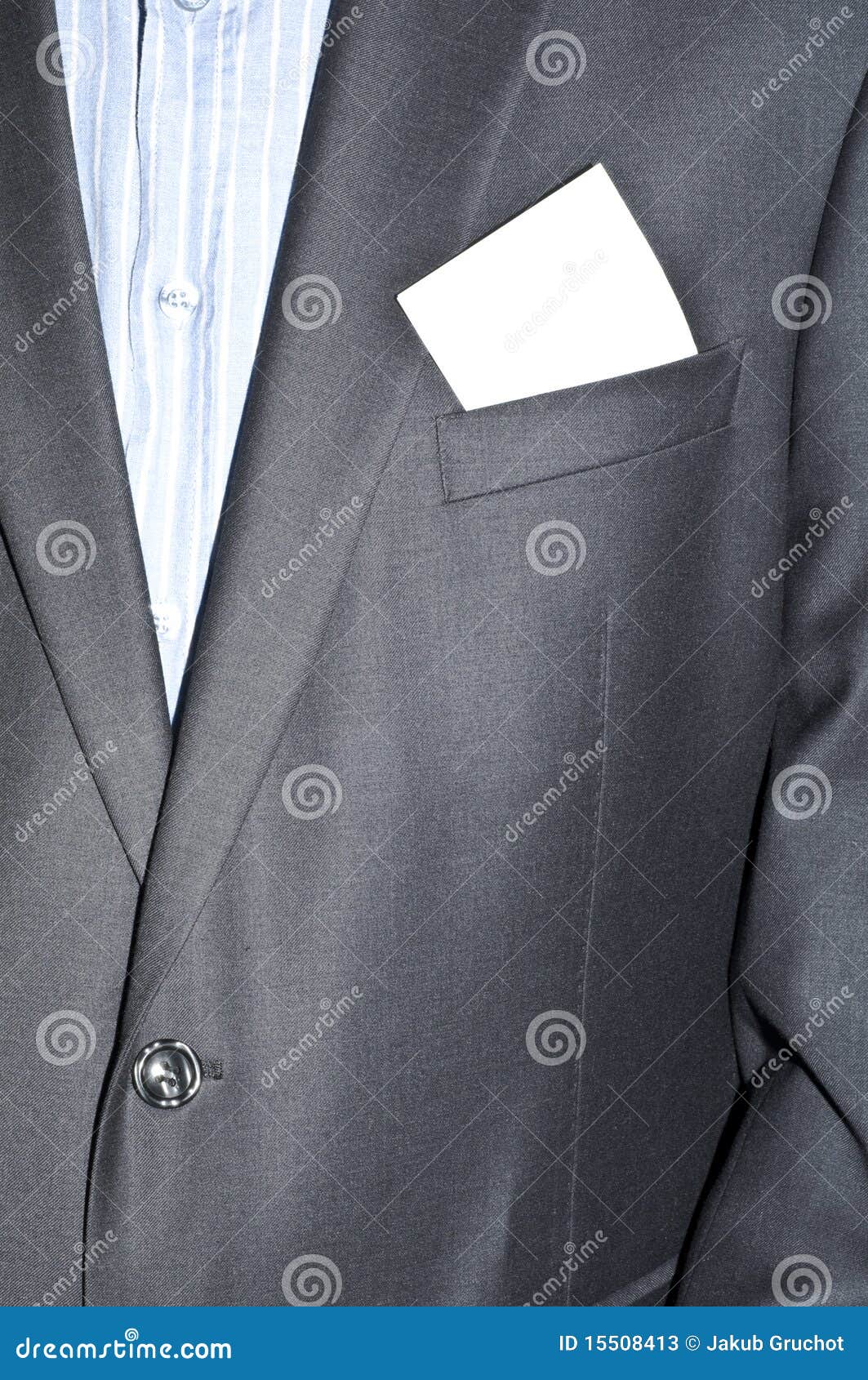 Businessman in Suit with White Paper Stock Image - Image of calling ...