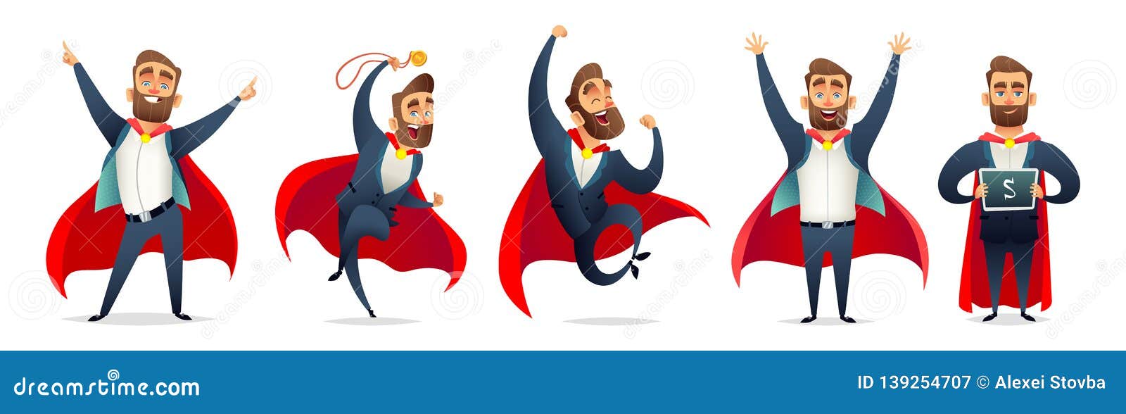 Business Hero Background Flying Managers Power Of Superhero Good