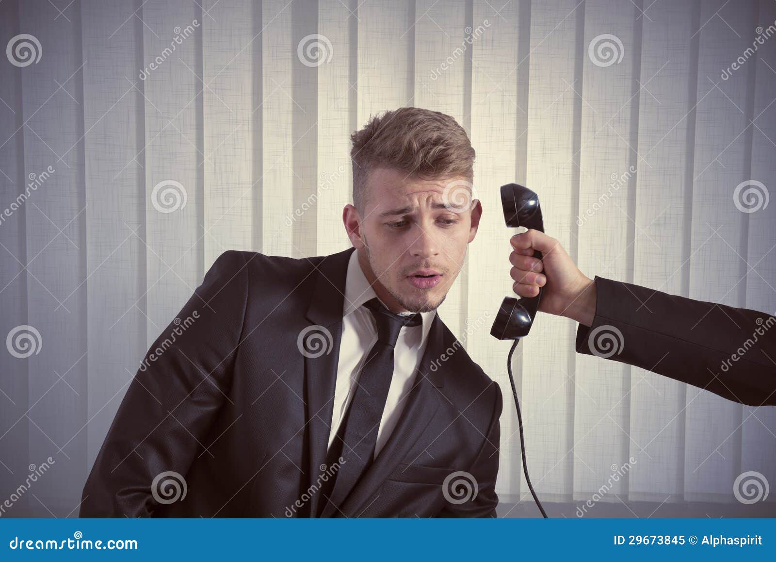 Businessman Surprised by a Call Stock Image - Image of executive ...