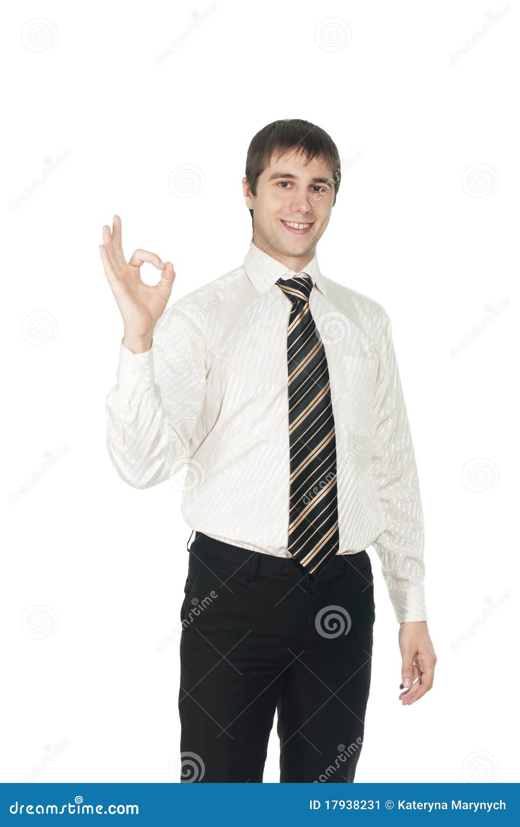 Businessman symbol OK stock image. Image of happy, agree - 17938231
