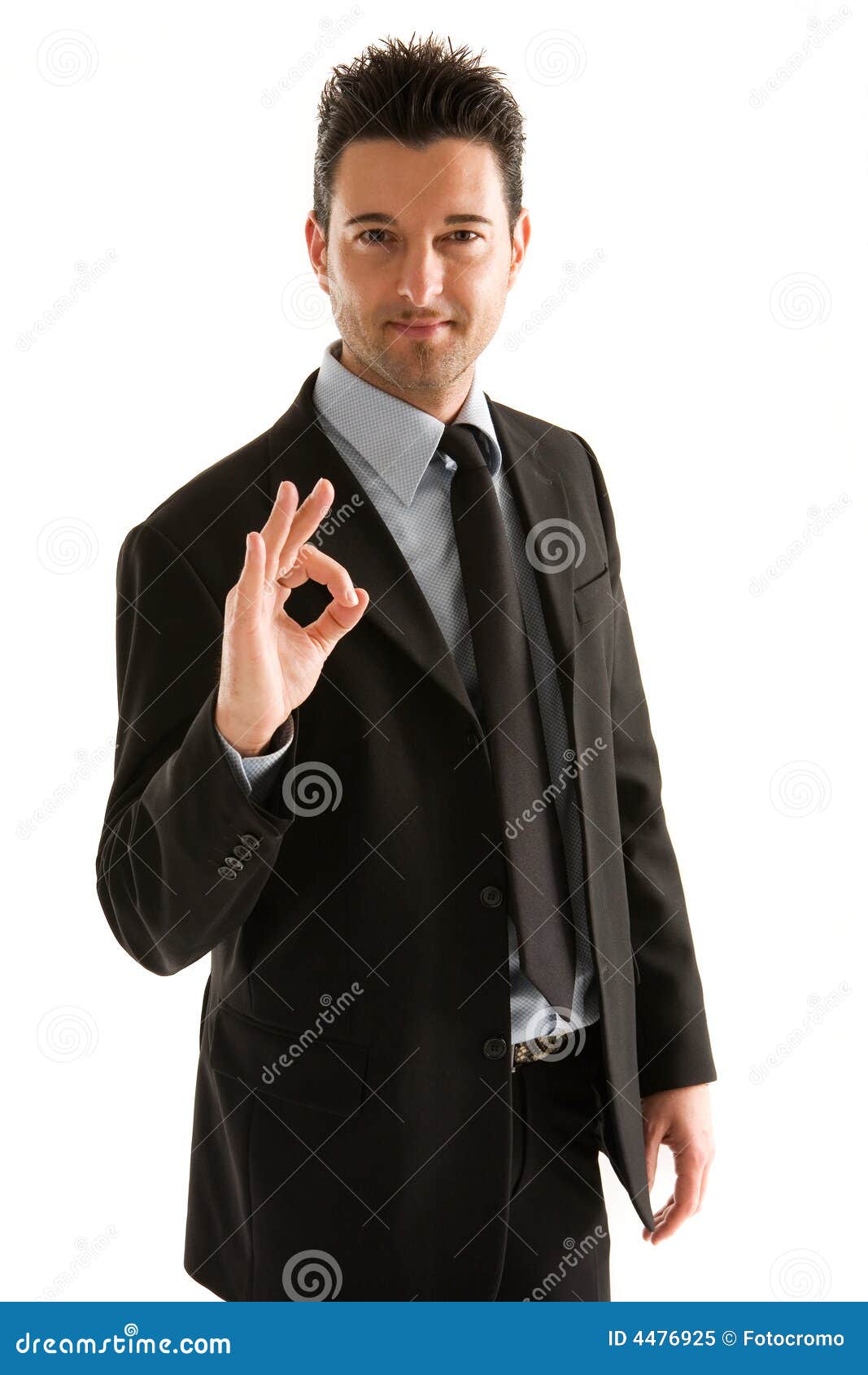 Businessman symbol OK stock image. Image of background - 4476925