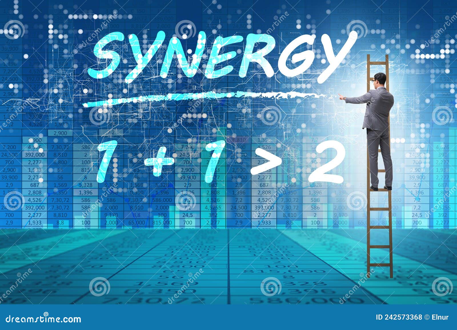 Businessman in Synergy Business Concept Stock Photo - Image of ...