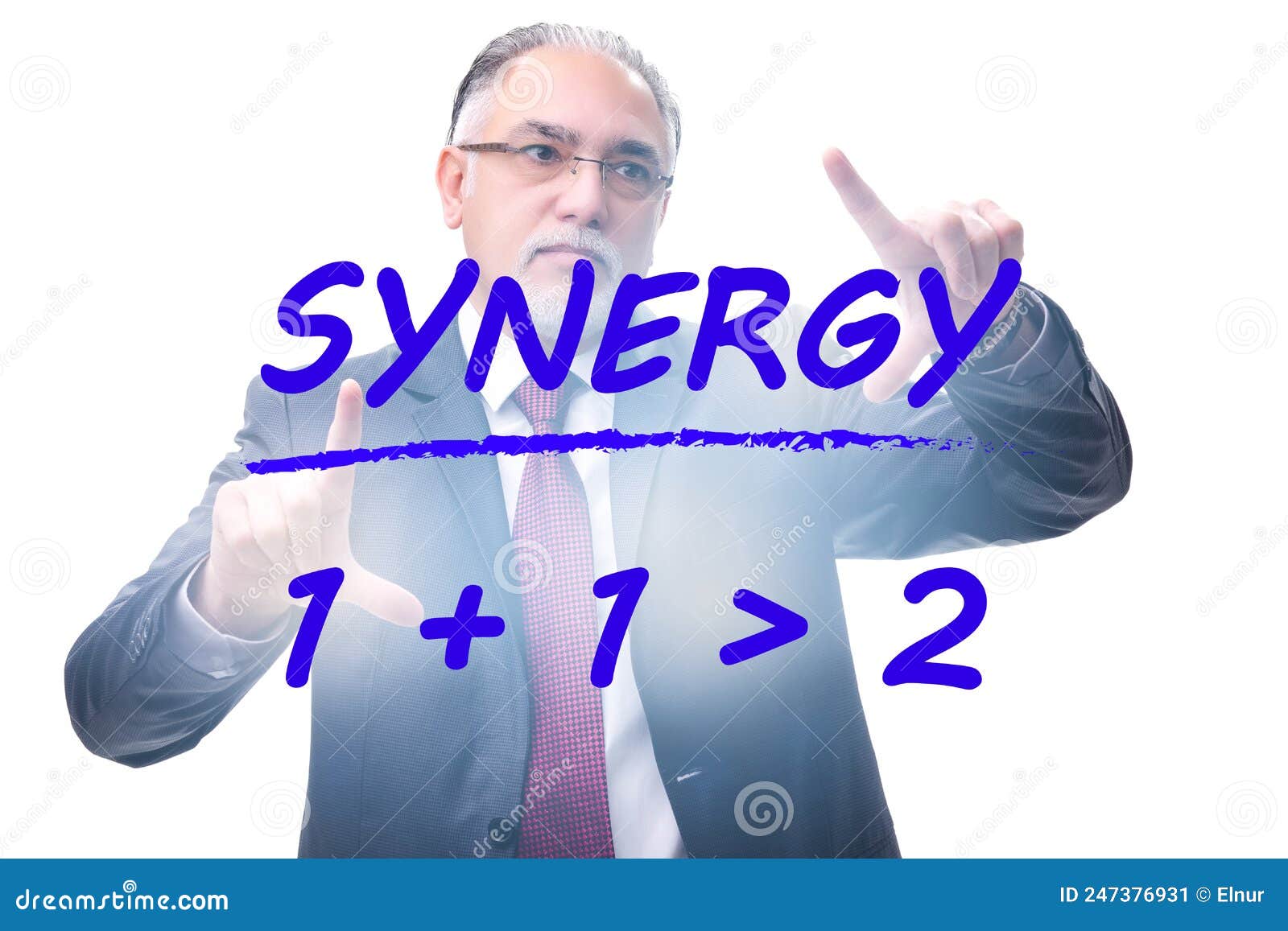 Businessman in Synergy Business Concept Stock Image - Image of support ...