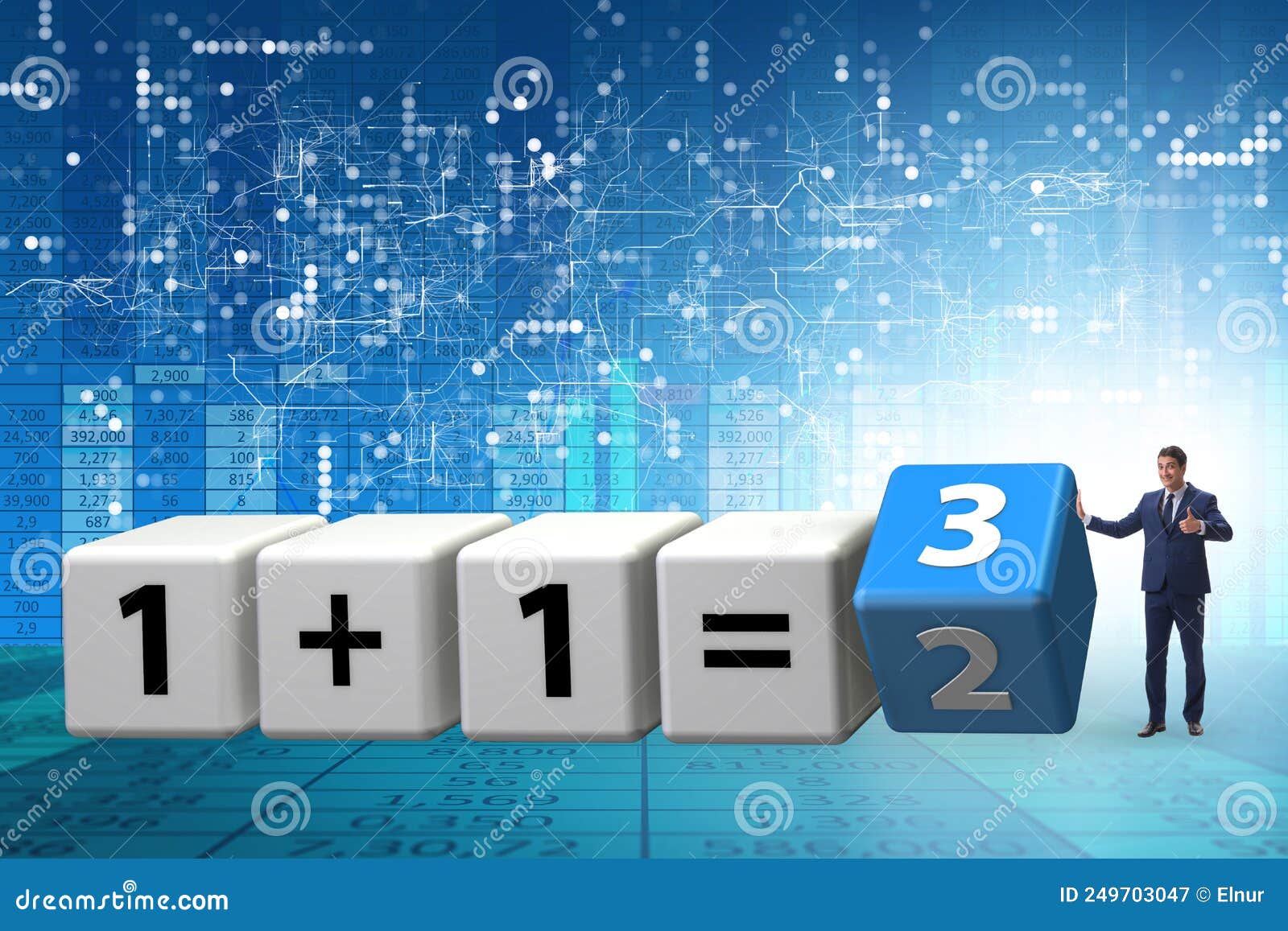 Businessman in Synergy Business Concept Stock Image - Image of strategy ...