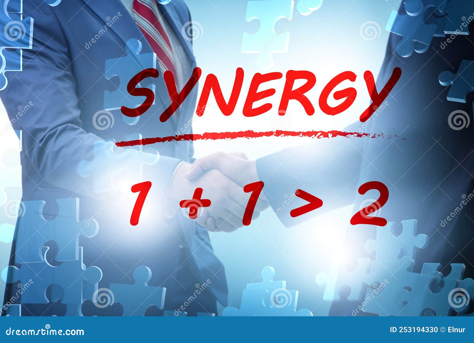 Businessman in Synergy Business Concept Stock Photo - Image of company ...