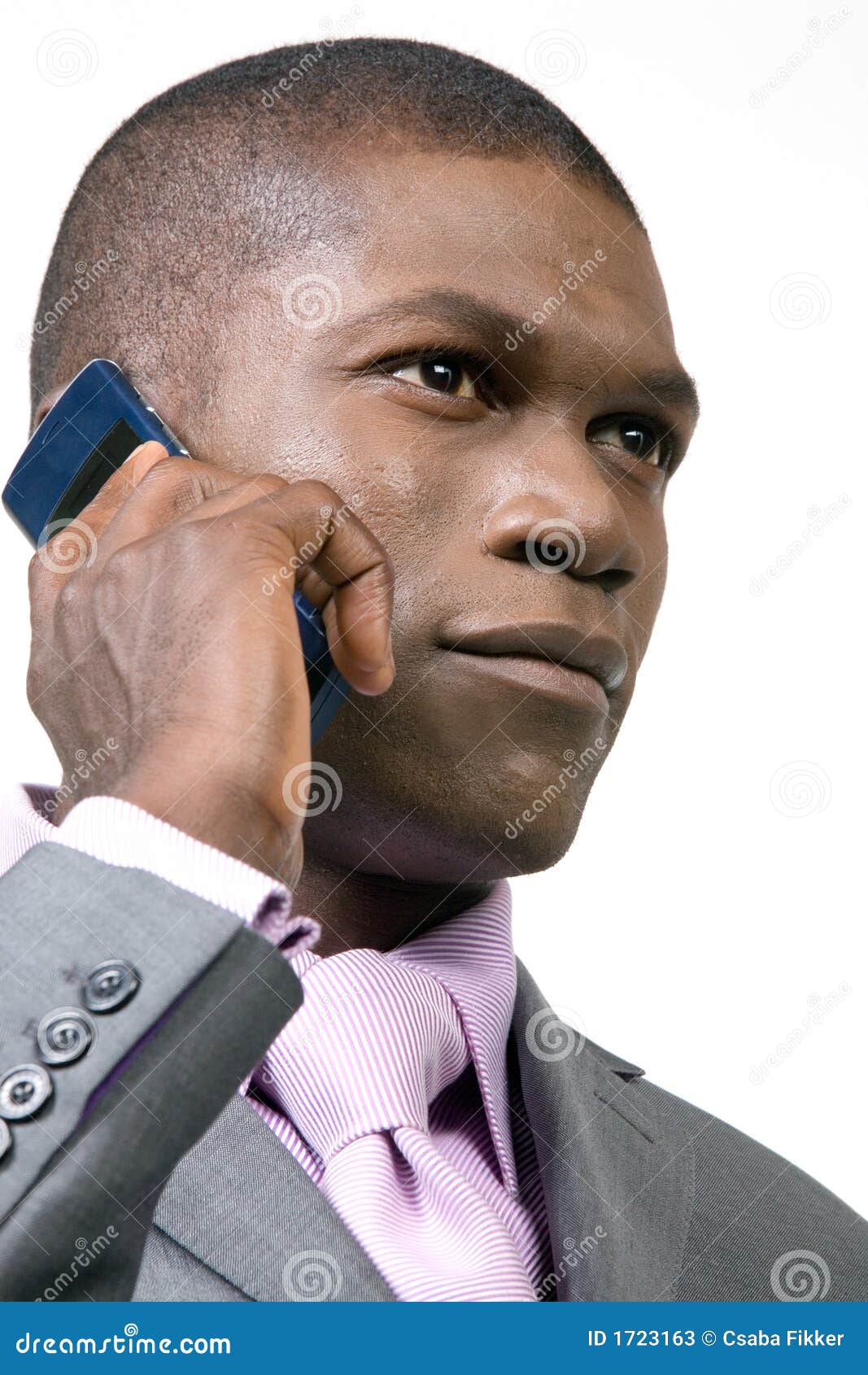 Businessman taking a call stock image. Image of business - 1723163