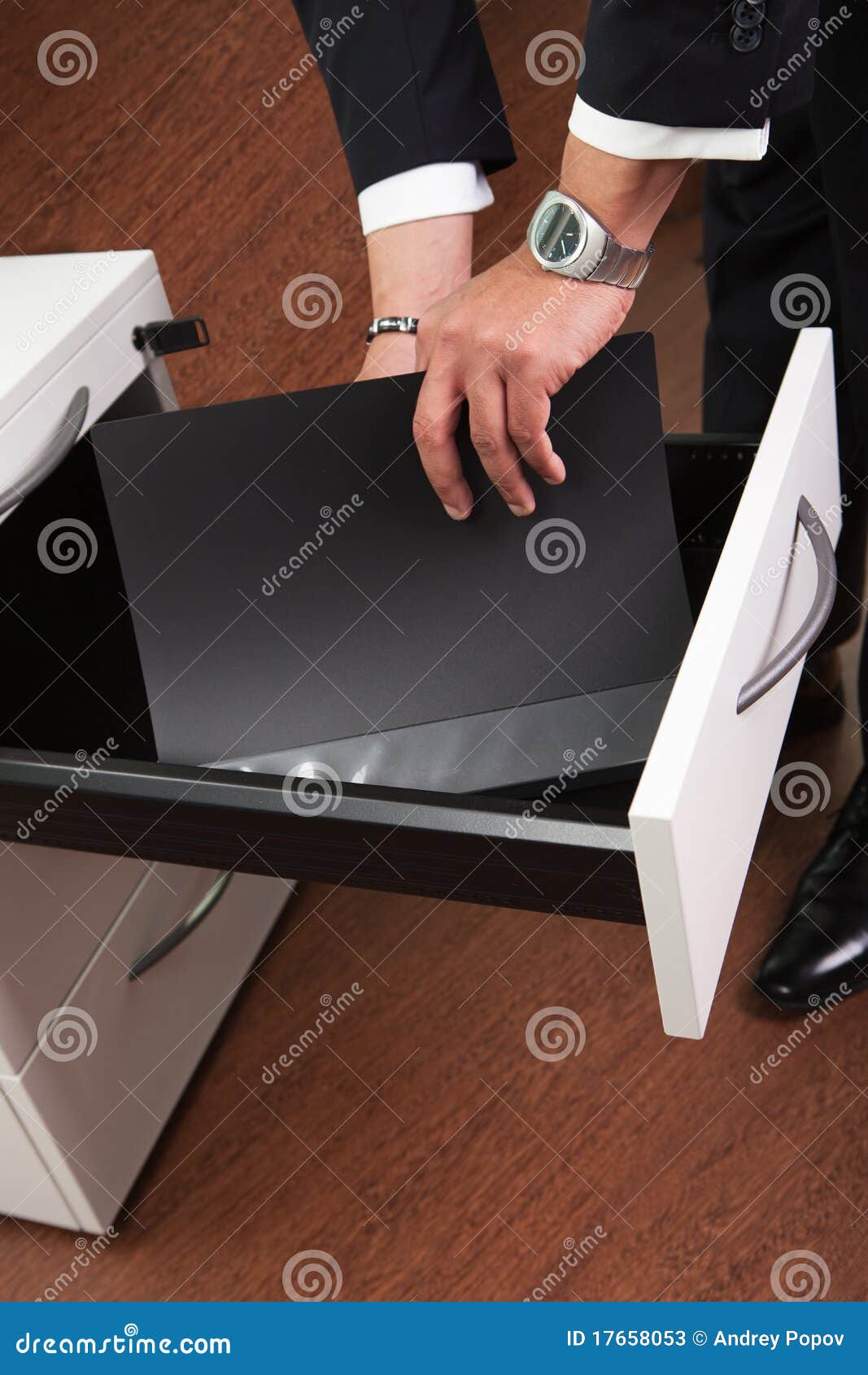 Businessman Taking Documents Stock Image - Image of american, stealing ...