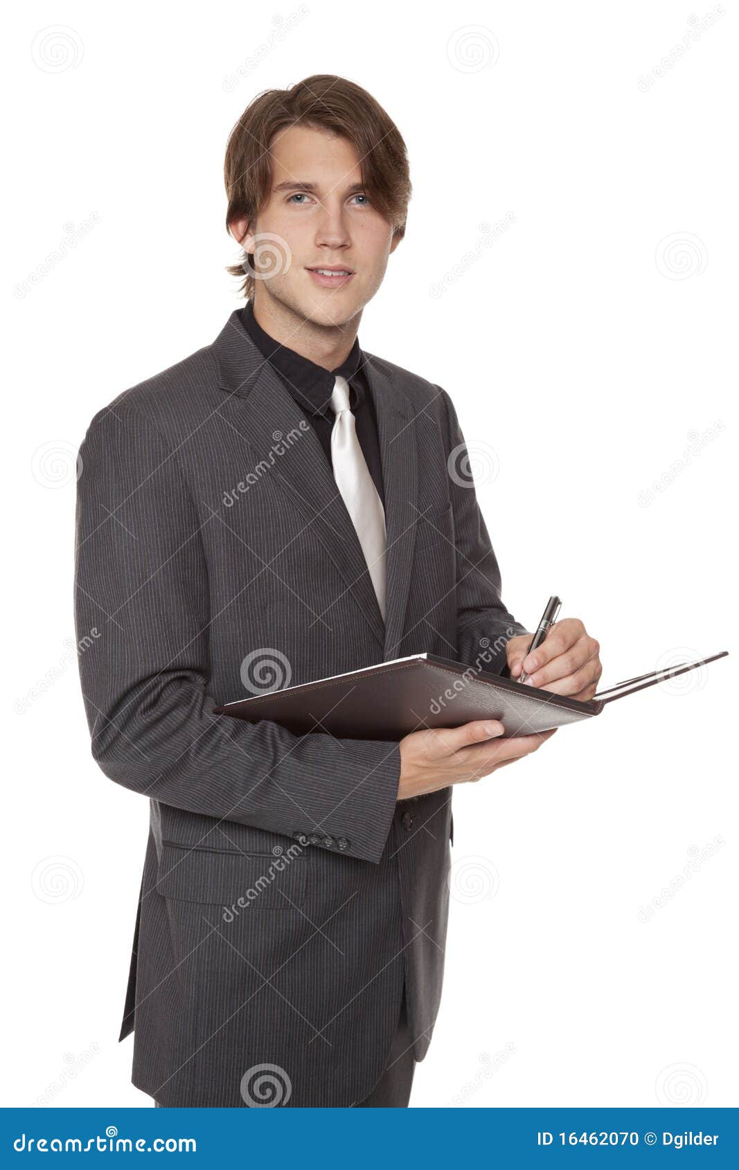 Businessman - taking notes stock photo. Image of male - 16462070