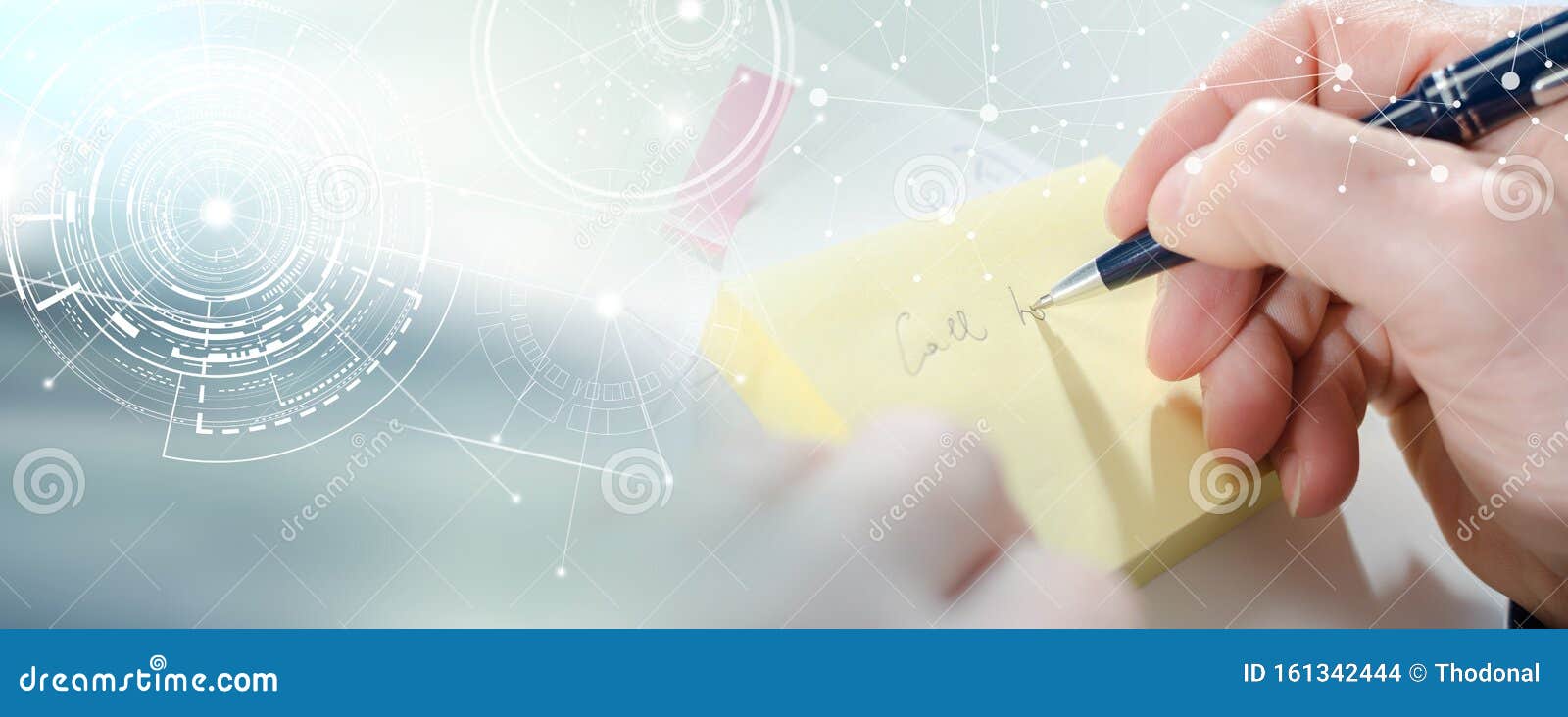 Businessman Taking Notes; Panoramic Banner Stock Photo - Image of ...