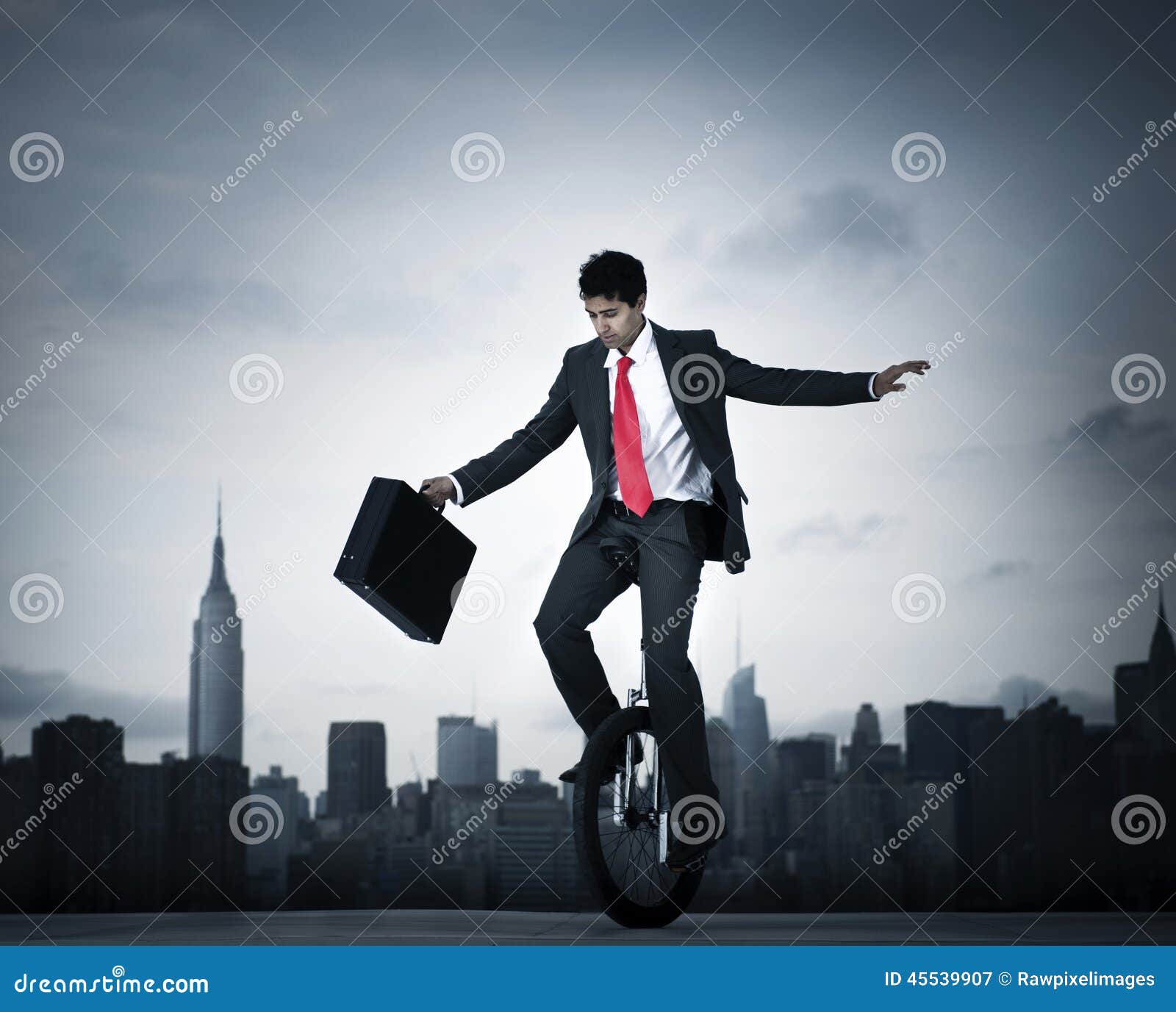 Businessman Taking a Risk in New York City Stock Image - Image of ...