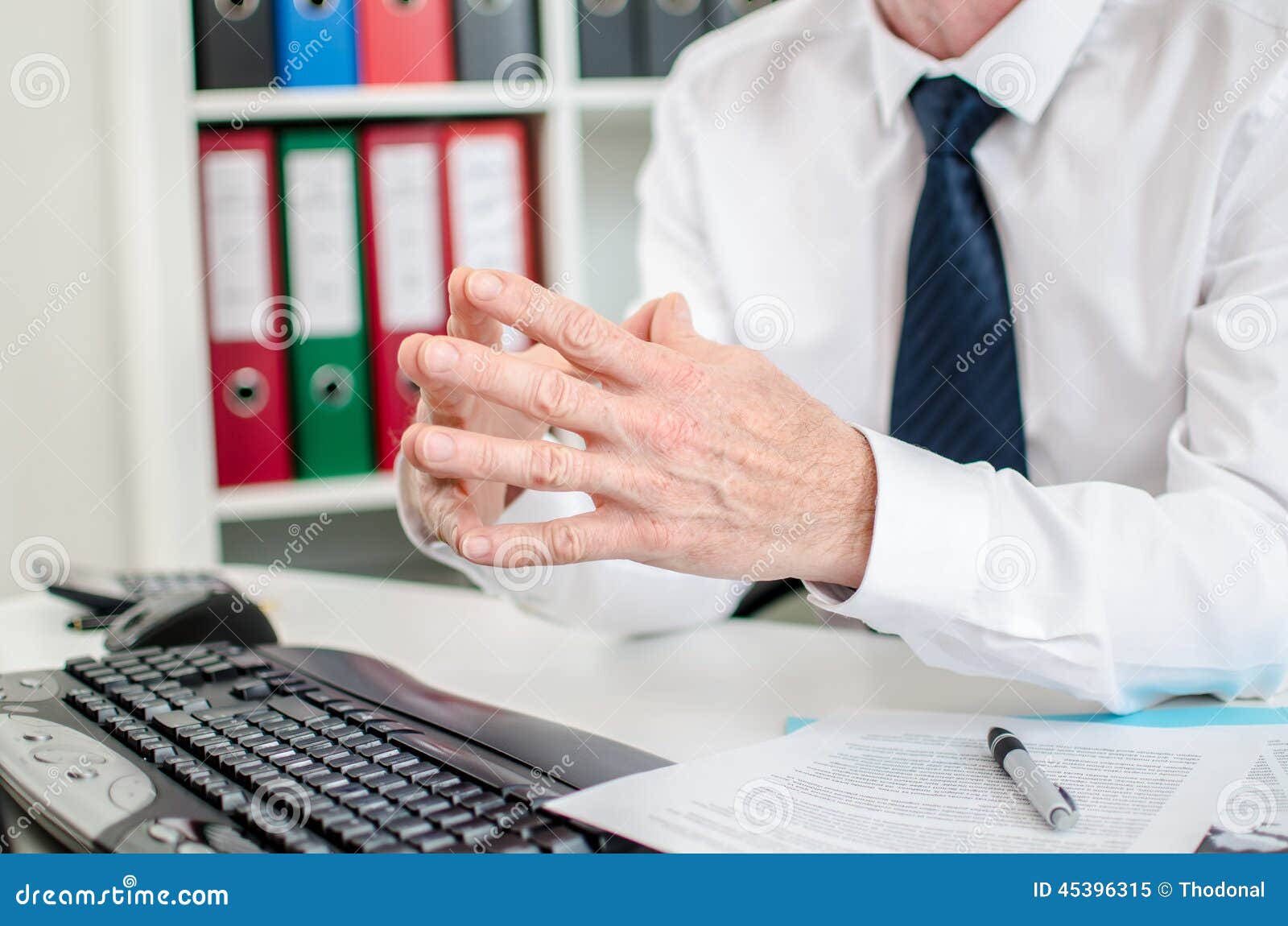 Businessman Taking the Time To Think Stock Image - Image of male ...