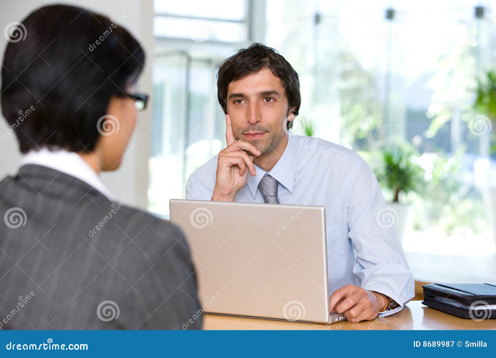 Businessman Talking To Client Stock Image - Image of group, achievement ...