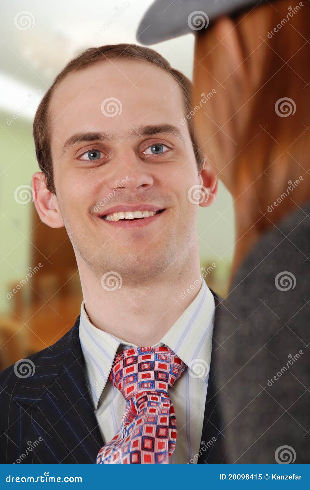 The Businessman Talks To the Client Stock Image - Image of consultant ...