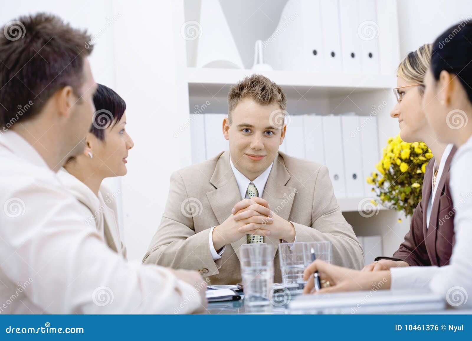 Businessman and Team at Office Stock Photo - Image of corporate ...