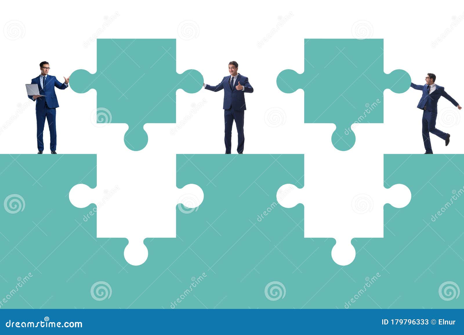Businessman in Teamwork Concept with Jigsaw Puzzle Stock Image - Image ... Businessman in Teamwork Concept with Jigsaw Puzzle Stock Image - Image ...