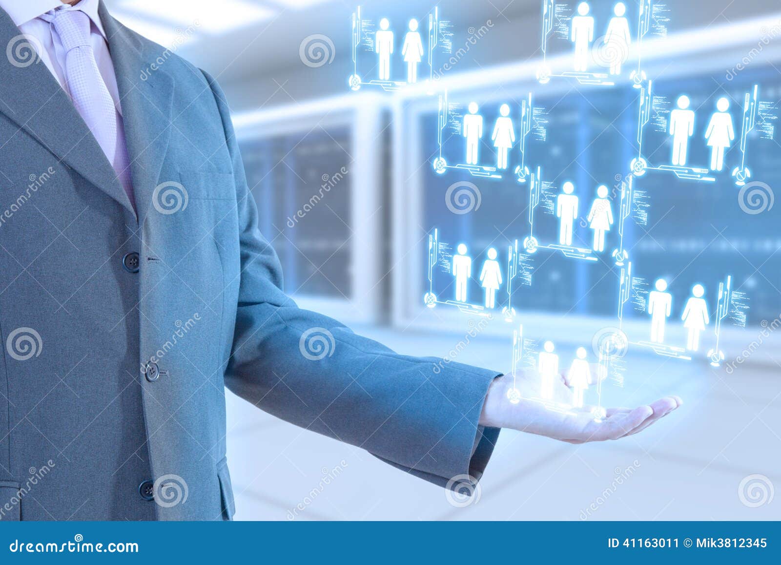 Businessman technology stock image. Image of diagram - 41163011