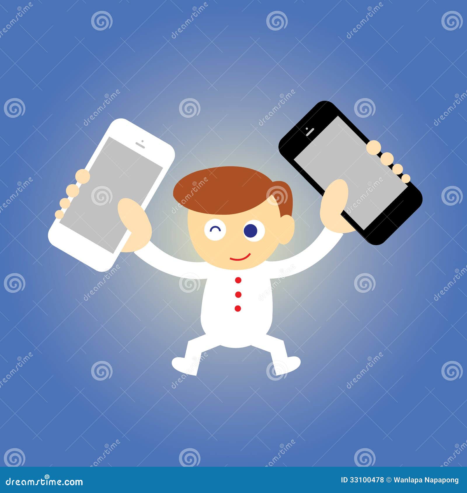Businessman stock illustration. Illustration of communications - 33100478