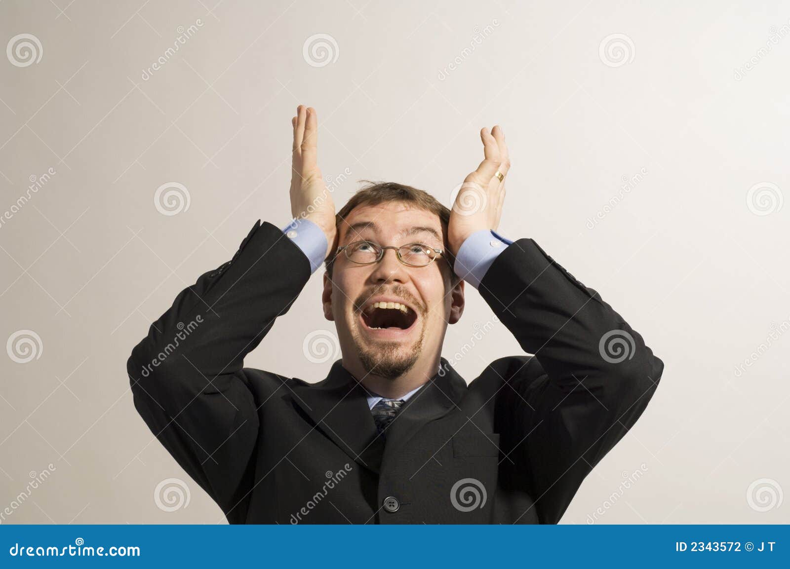 Businessman terrified stock photo. Image of haste, capitalism - 2343572