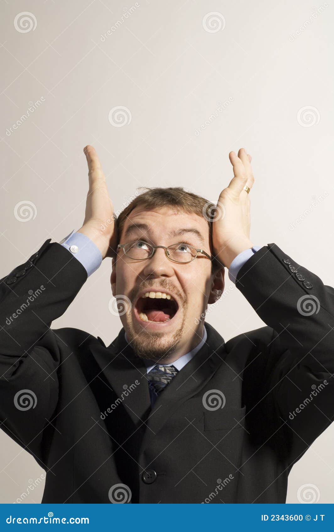 Businessman terrified stock photo. Image of exercising - 2343600