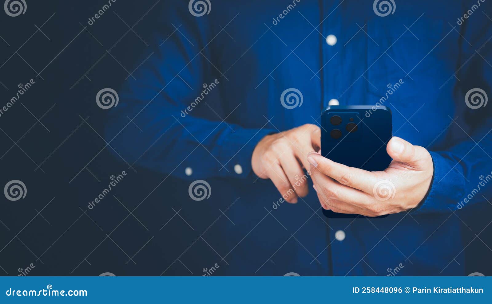 Businessman Texting on Mobile Phone in His Office. Communication, Work ...