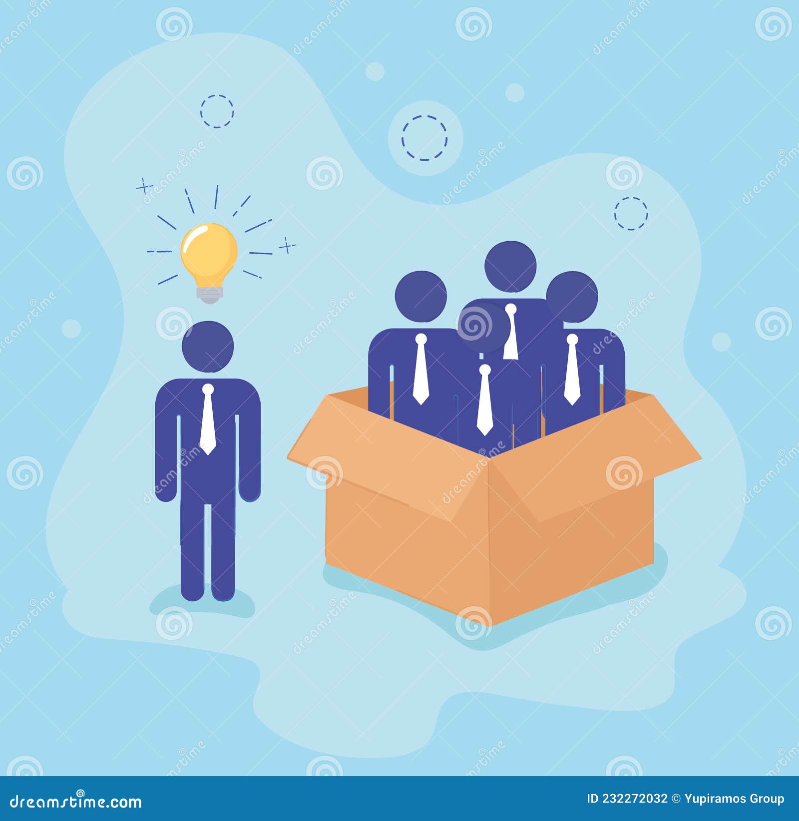 Businessman Think Different Stock Vector - Illustration of smart ...