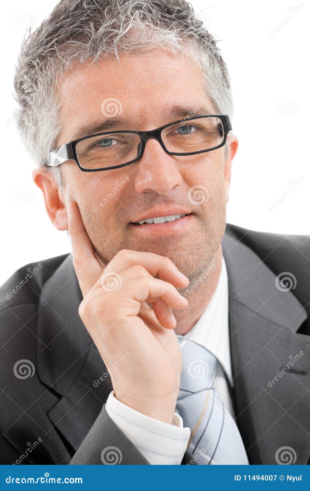 Businessman thinking stock image. Image of businesspeople - 11494007