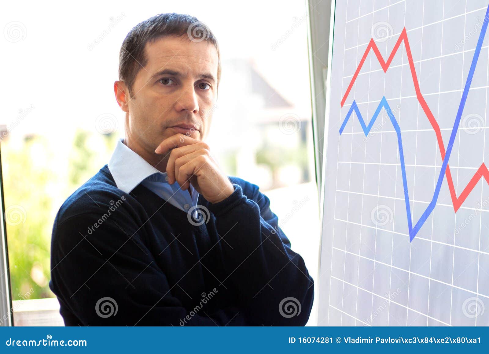 Businessman thinking stock image. Image of success, businesspeople ...