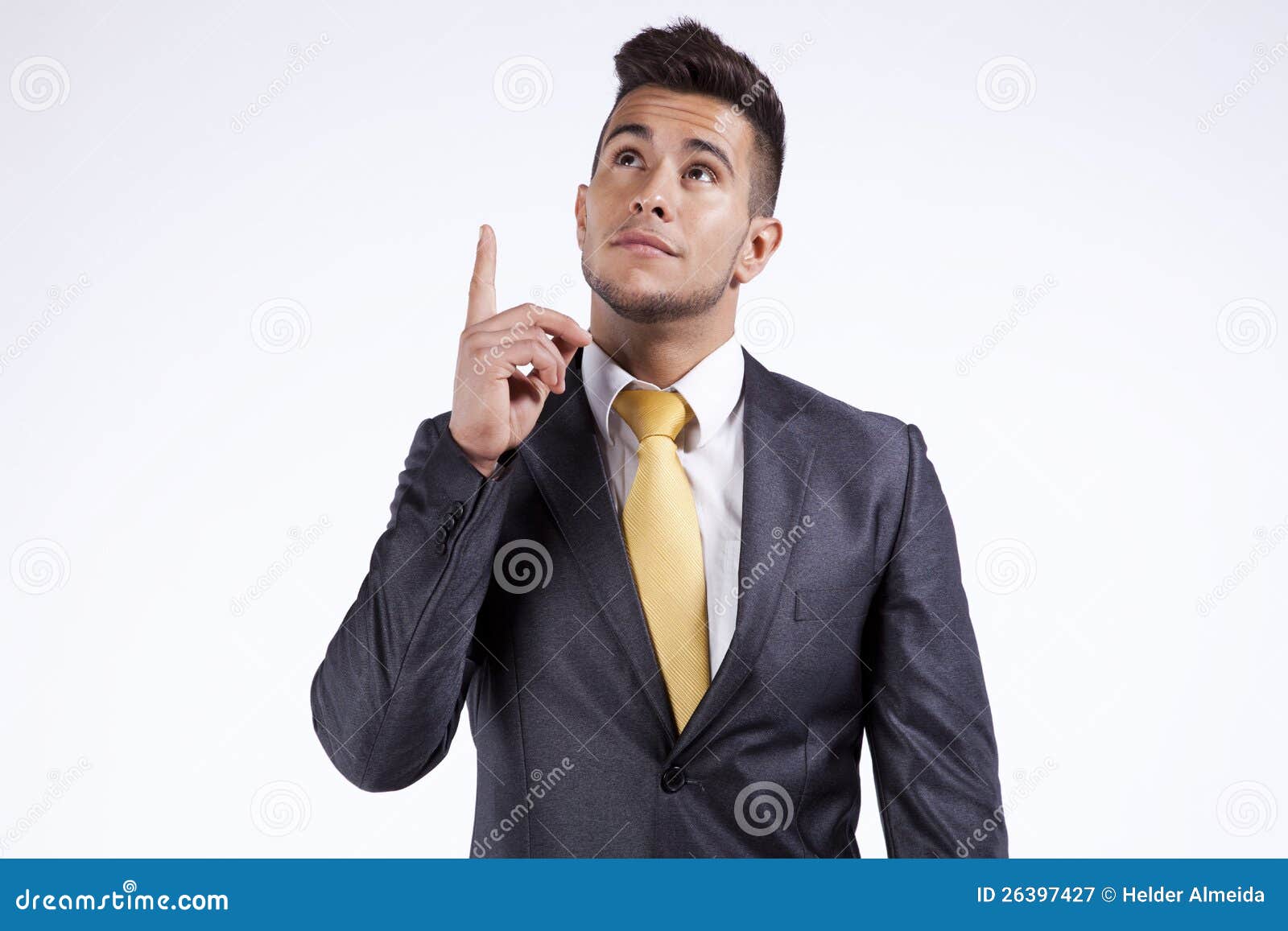Businessman thinking stock image. Image of thoughtful - 26397427