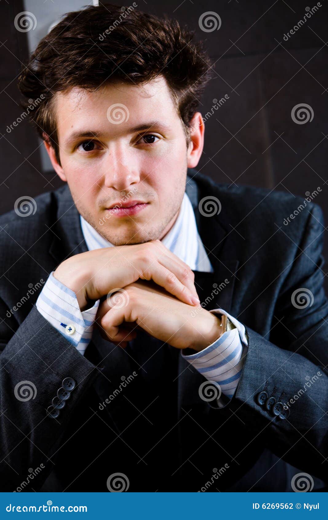 Businessman thinking stock photo. Image of caucasian, corporation - 6269562