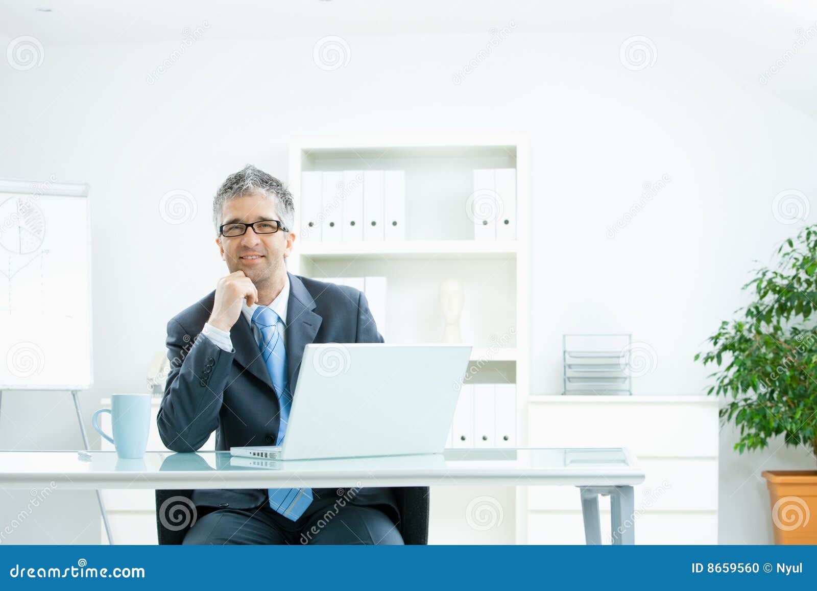 Businessman thinking stock photo. Image of businesspeople - 8659560