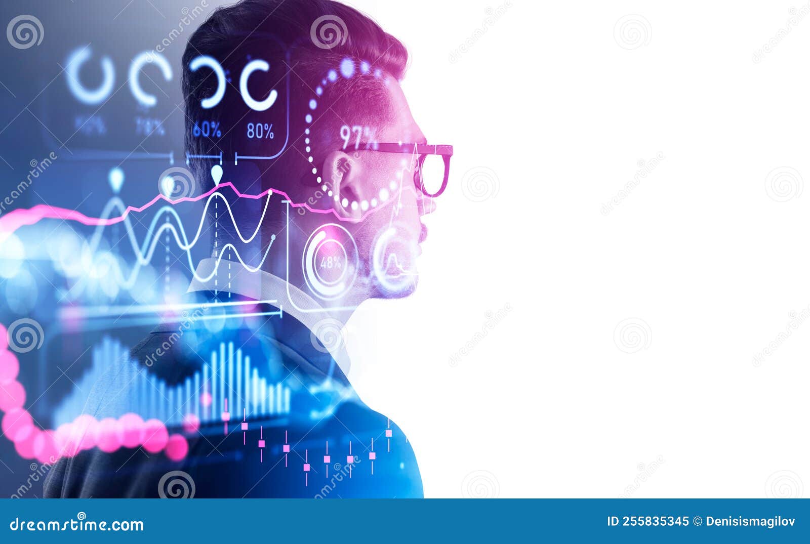 Businessman is Thinking about Benefiting from Trading Using Digi Stock ...