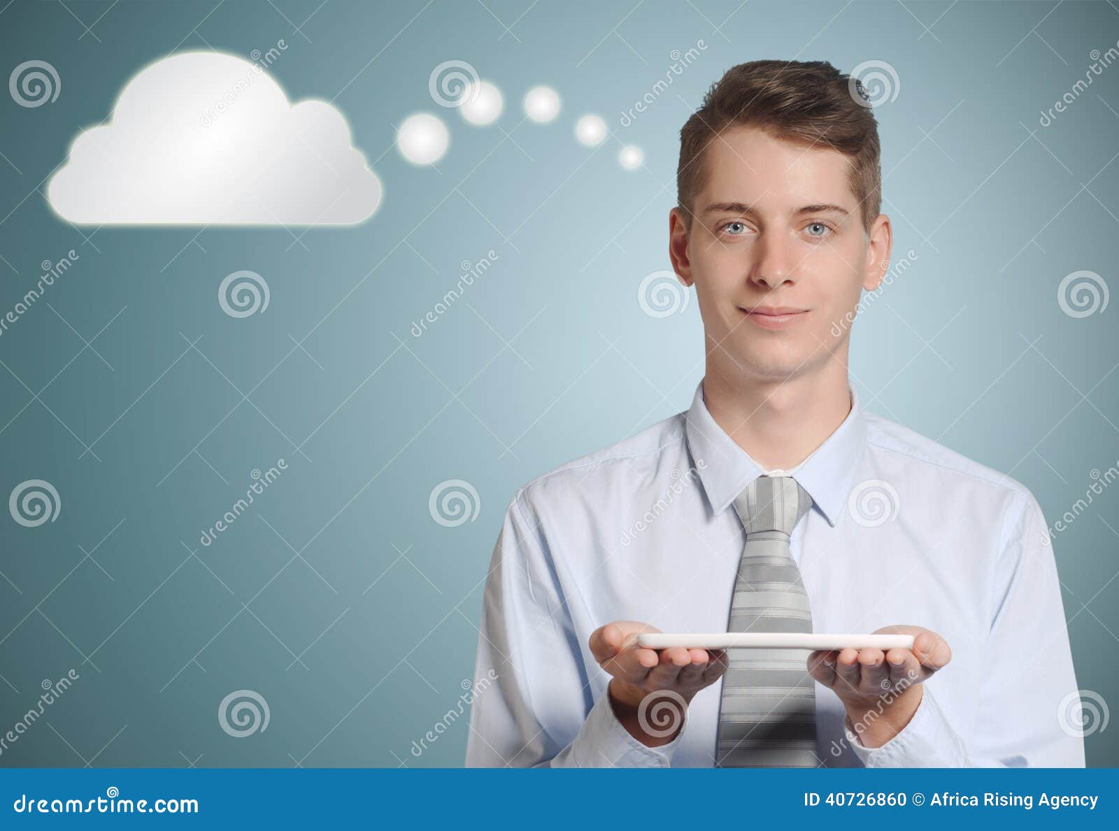 Businessman Thinking Cloud or Computing Stock Photo - Image of business ...