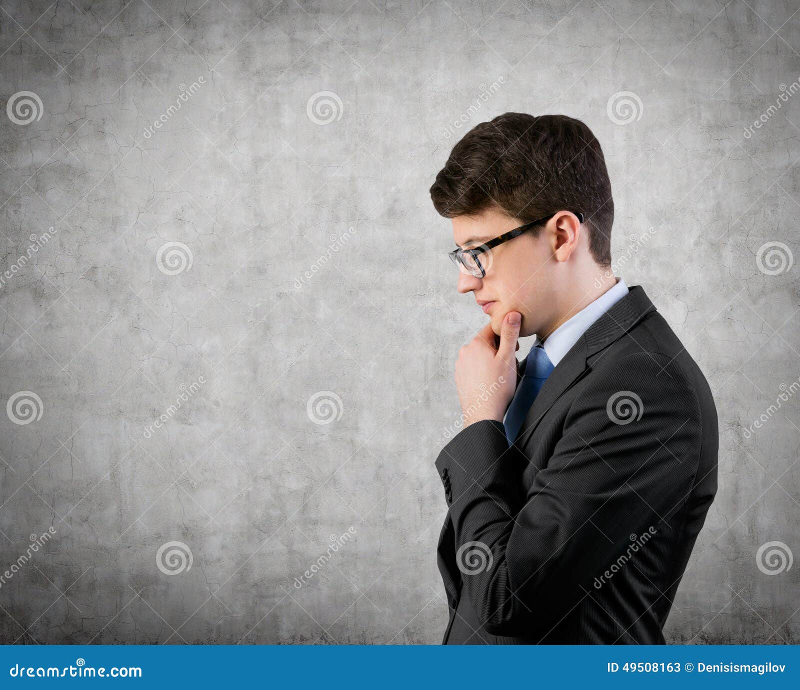 Businessman thinking stock image. Image of business, professional ...