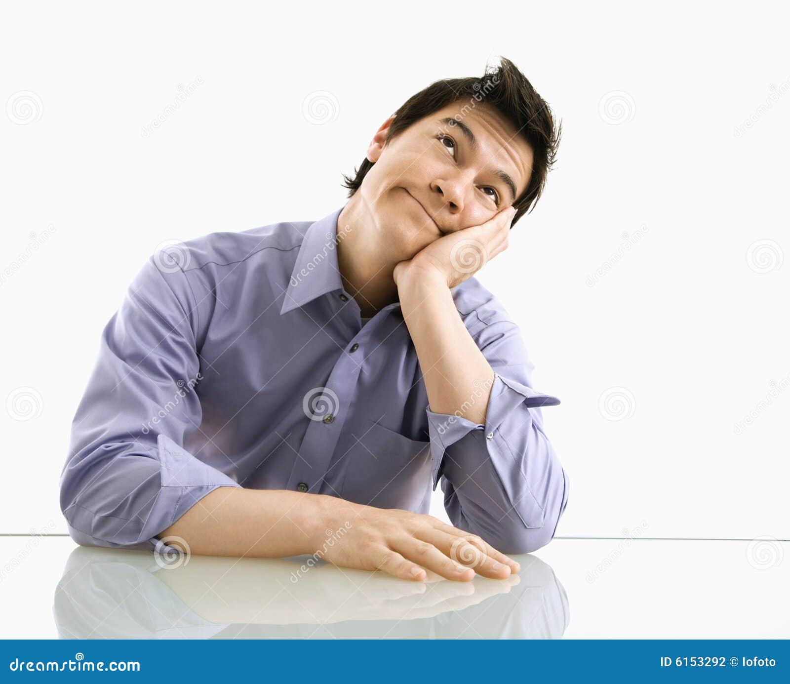 Businessman Thinking and Hoping. Stock Photo - Image of idea, portrait ...