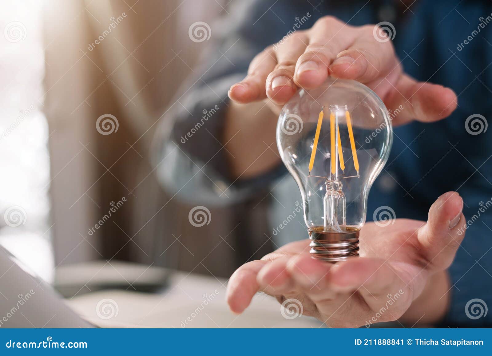 Businessman are Thinking of Introducing a Concept Light Bulb Stock ...