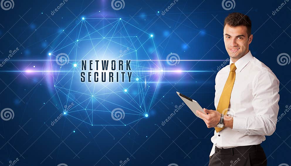 Businessman Thinking about Security Concept Concept Stock Photo - Image ...