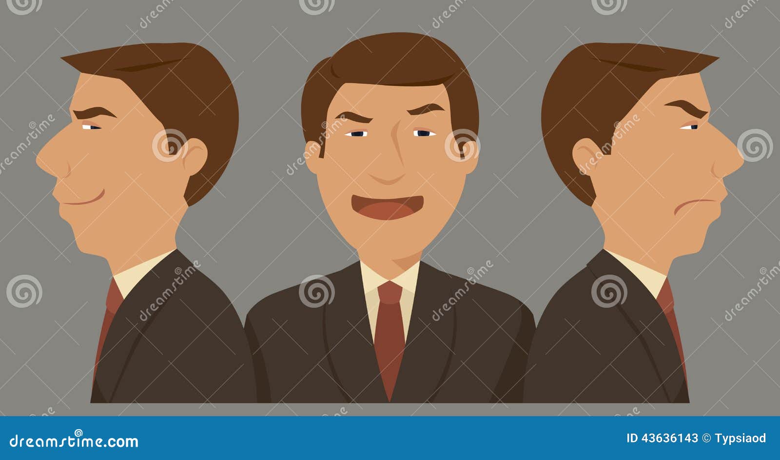 Businessman Three Character. Stock Vector - Illustration of fashion ...