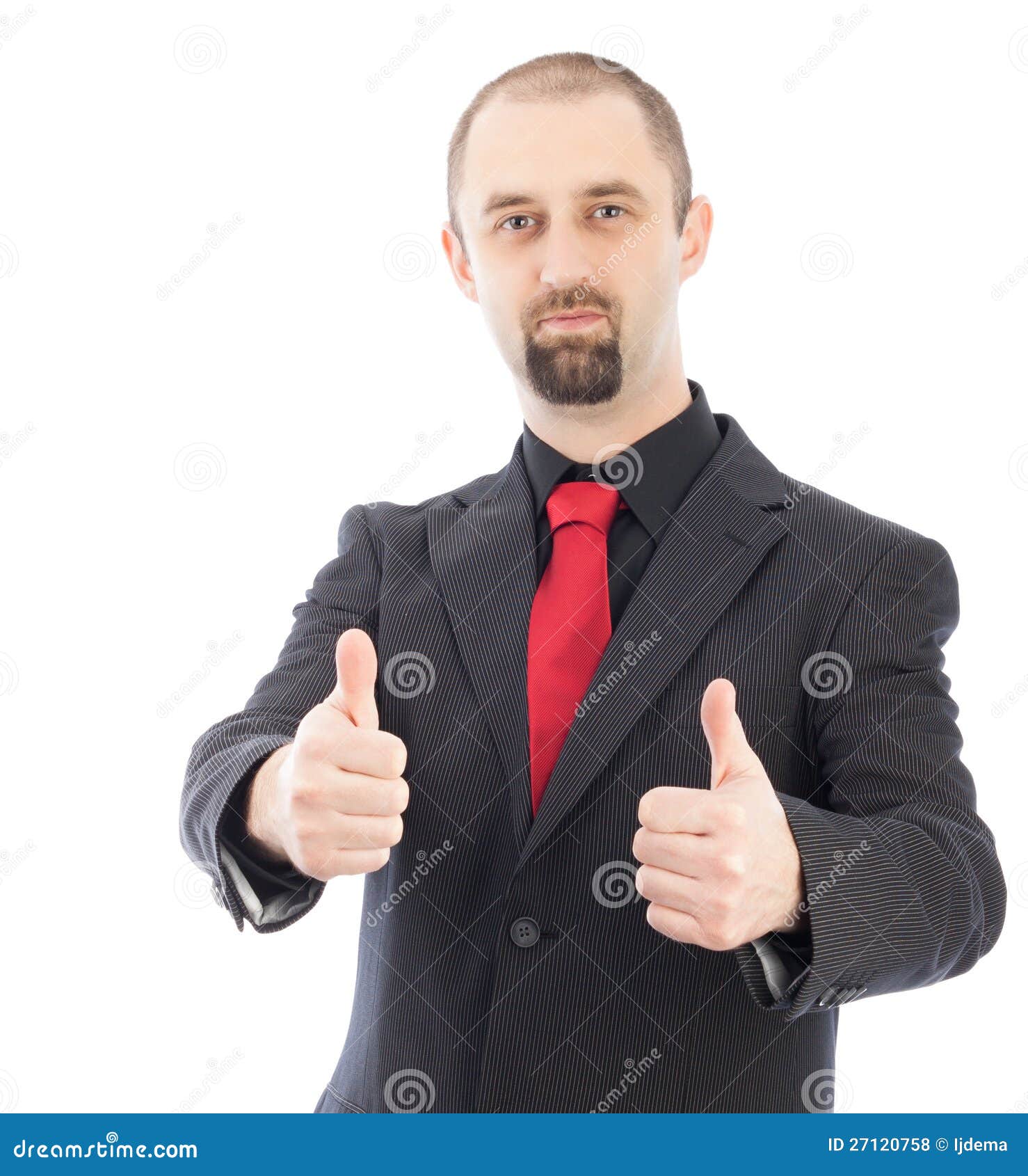 Businessman thumbs up stock photo. Image of businesspeople - 27120758