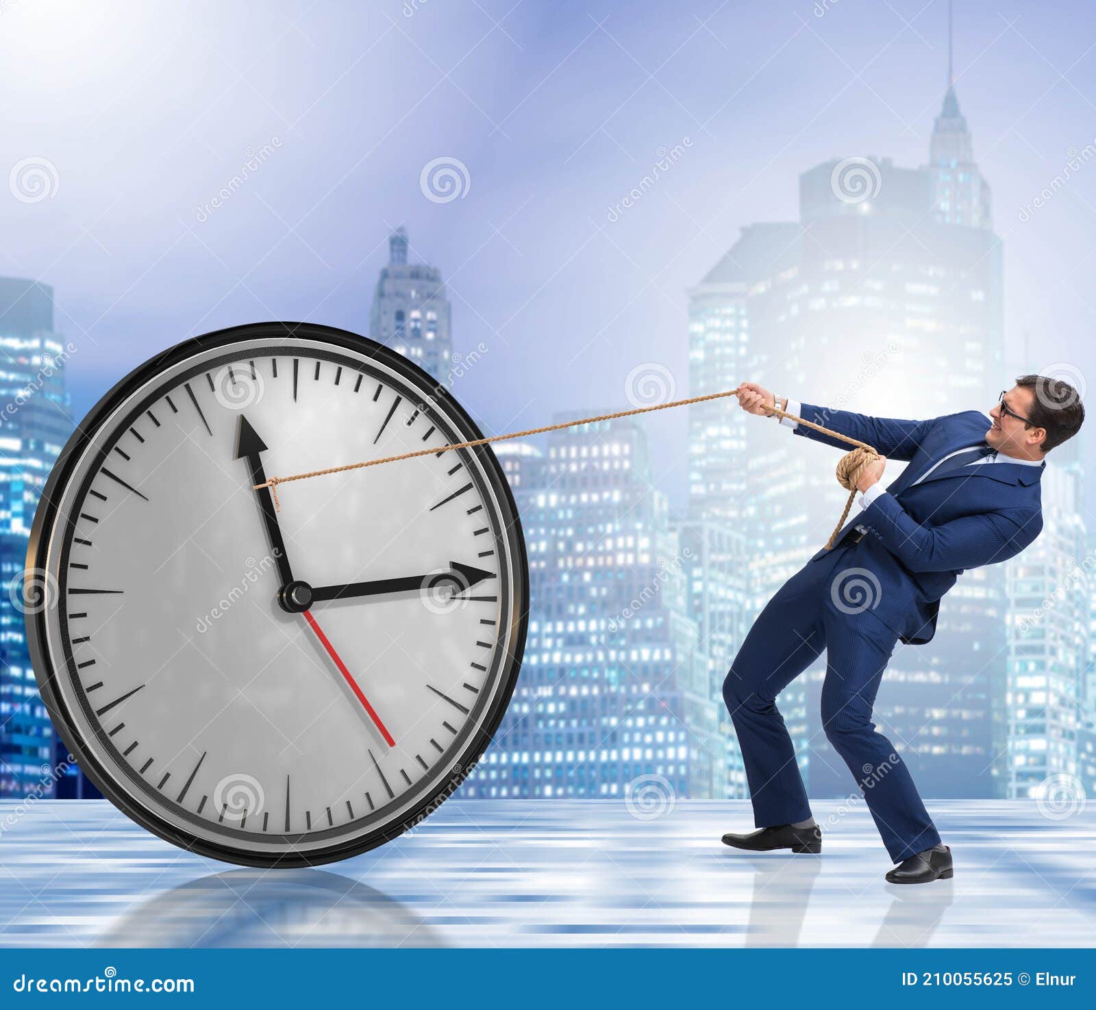 Businessman in Time Management Concept Stock Image - Image of ...