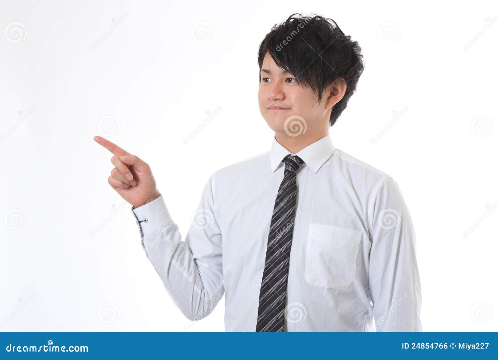 Businessman to point at stock photo. Image of employee - 24854766